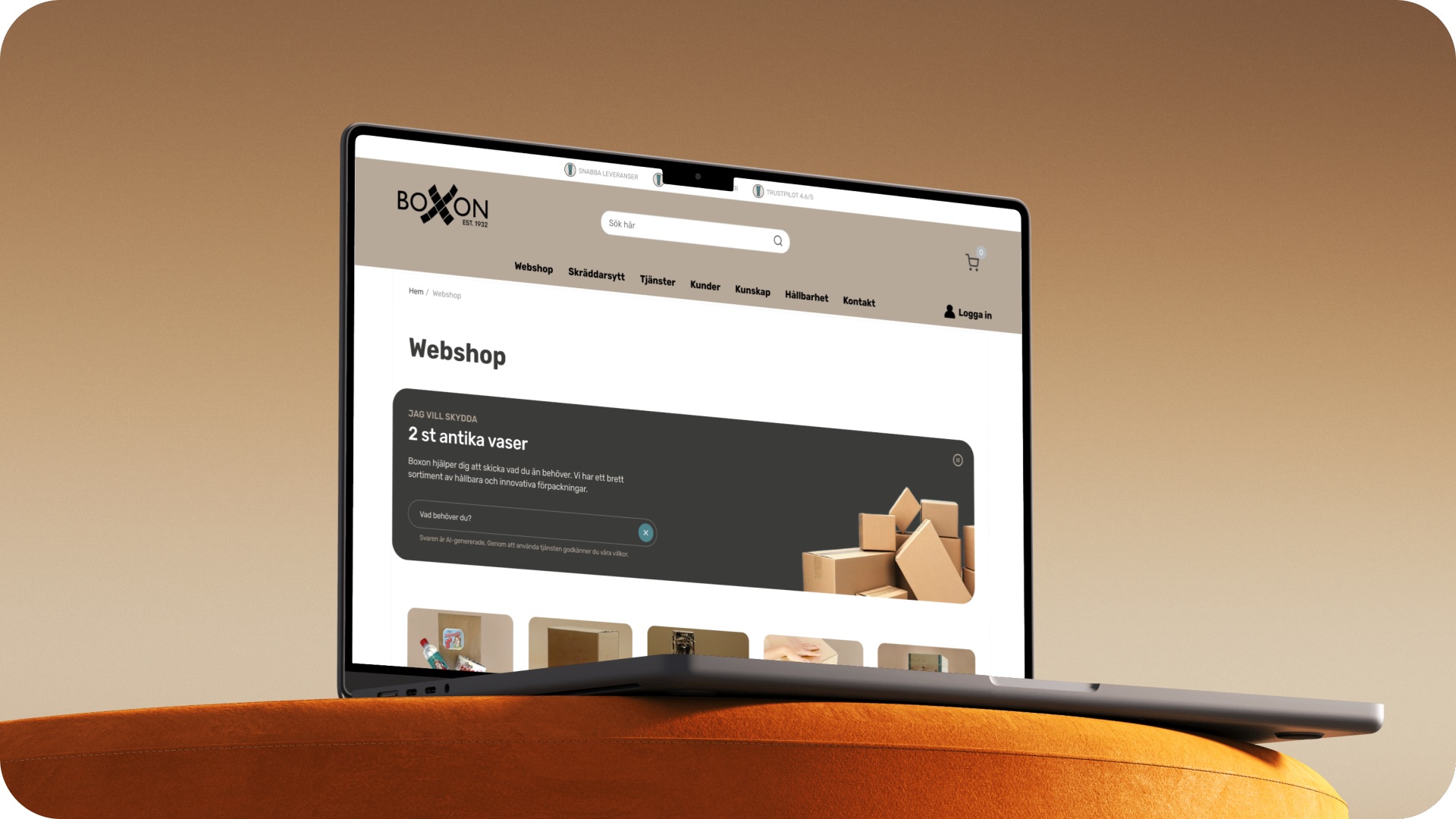 The AI bot AIDEN provides packaging recommendations | Knowit